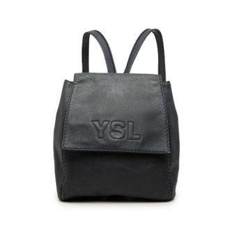 Saint Laurent Pre-owned Lederrucksack - - Pre-owned - Damen - Blau - ONE SIZE