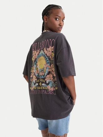 Billabong T-Shirt Floral Rocker EBJZT00590 Schwarz Loose Fit