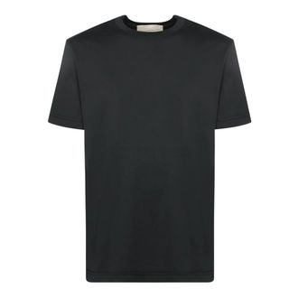 Costumein Weiches Schwarzes T-Shirt f&uuml;r L&auml;ssige Anl&auml;sse - - Tops - Herren - Schwarzk - S