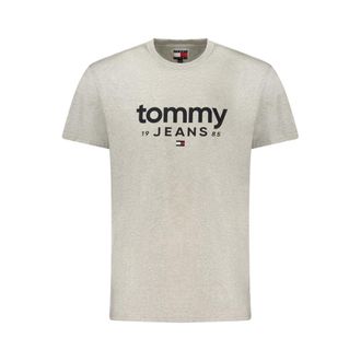Tommy Hilfiger Grigio Baumwoll-Herren-T-Shirt