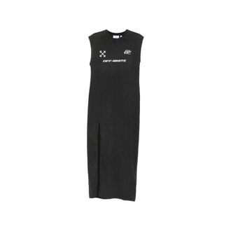 Off-white Femme, Robes, Noir, Taille: 38 FR Maxi Dress