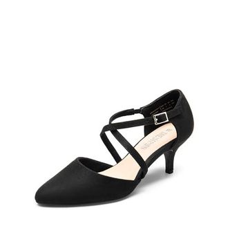 Dream Pairs Escarpins Femme &agrave; Petit Talon &Eacute;l&eacute;gant et Tendance avec Semelle Ext&eacute;rieure Antid&eacute;rapante Escarpin Chaussures pour Travail Mariage,Size 40,Noir,SDPU2437