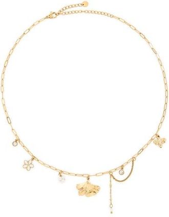 Au Printemps Paris Collier en acier avec charms