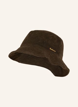 Barbour Bucket-Hat Ebberston Aus Cord gruen