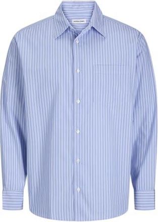 Jack & Jones Poplin Jjcody Ls Sn T-Shirt en Popeline, Windsurfer, M Hommes