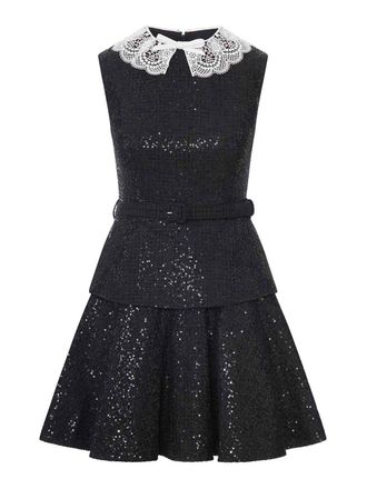 Self Portrait Kurzes Kleid - Schwarz