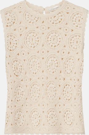 Frame Denim Top The Crochet en coton