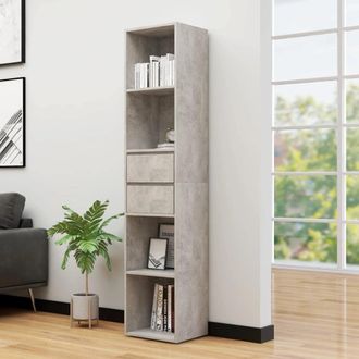 Generic B&uuml;cherschrank, Platzsparender Aufbewahrungsorganisator mit 2 Schubladen und Mehrstufigen Offenen Regalen f&uuml;r Wohnzimmer, Schlafzimmer und B&uuml;ro-B&uuml;cherr