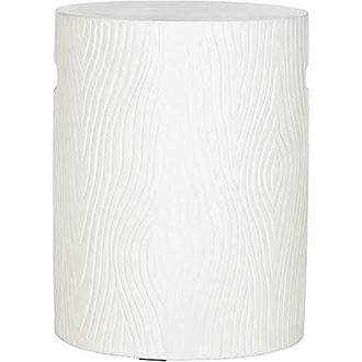 Safavieh Modern Outdoor Cement Stool, in Ivory, 38 X 38 X 41.91