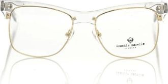 Frankie Morello Homme, Accessoires, Jaune, Taille: ONE Size Lunettes Clubmaster Monture Métallique