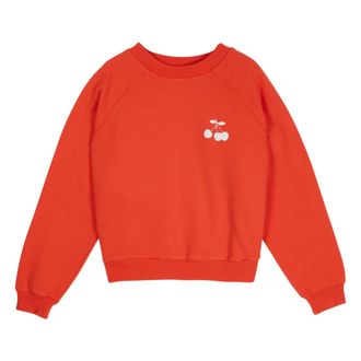Emile Et Ida Sweat Cerise Coton Bio Emile et Ida