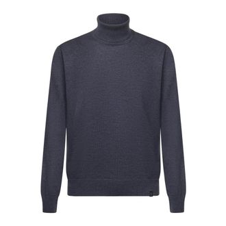 Fay Rollkragenpullover - - Knitwear - Herren - Blau - M