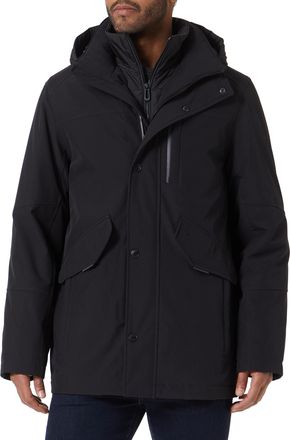 Bugatti Herren 273528-29041 Jacke, Schwarz, 26 Kurz EU