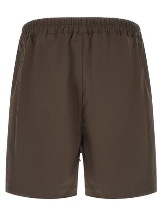 Rick Owens Mens Brown Cotton Bermuda Shorts