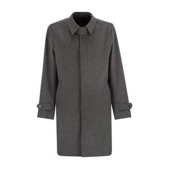 Herno Homme, Manteaux, Gris, Taille: XL Manteau en laine vierge et cachemire