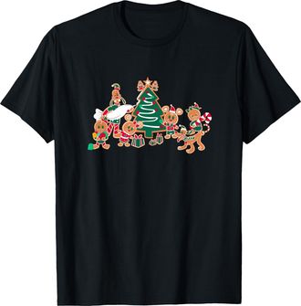 Disney Mickey & Pals Gingerbread Cookies and Christmas Tree T-Shirt
