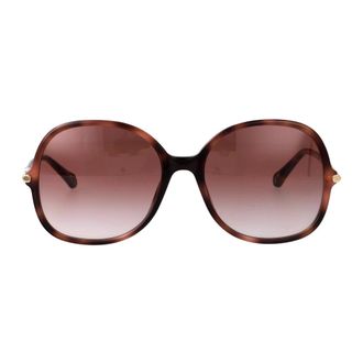 Chlo&eacute; Lunettes de soleil Ch0383S - Femme - Accessoires - Brun - Taille: 57 MM