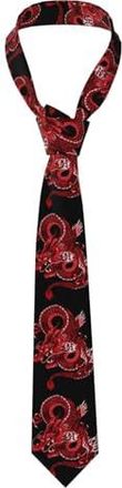 Generic Cravate, Dragon rouge japonais, Moderne Cravate Homme, Impression Cravates en soie pour Mariage, C&eacute;r&eacute;monie, Homme