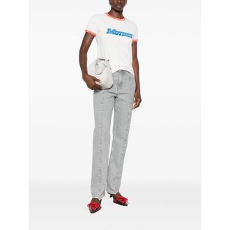 Mother Cotton Ringer T-Shirt - White