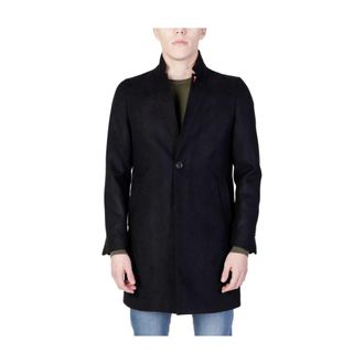 Mulish Homme, Manteaux, Noir, Taille: 2XL Manteau en polyester au design moderne
