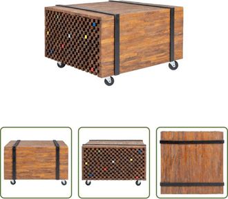 vidaXL vidaXL Beistelltisch Teak - Beistelltisch Teak 60x60x38 cm