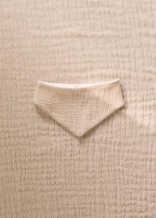 Mango Bavoir gaze de coton beige - Home - Taille unique - MANGO HOME