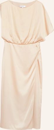 Comma Comma Satinkleid beige