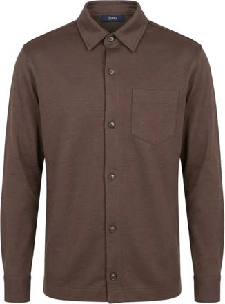 Herno Homme, Chemises, Brun, Taille: M Polo Avec Poche
