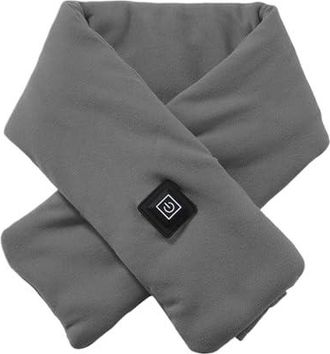 Generic &Eacute;charpe chauffante dhiver - Cache-cou &eacute;lectrique, aliment&eacute; par USB, 3 temp&eacute;ratures r&eacute;glables, coupe-vent en peluche douce, enveloppe thermique pour le