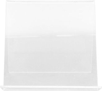 FOMIYES Transparentes Acryl Schallplattenregal Vinyl Aufbewahrungsregal für Zuhause und Büro 3mm Robustes Acryl Praktischer Tisch Schallplattenhalter