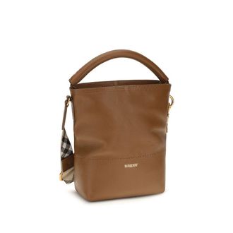 Burberry Womens Brown Calf Leather Bos Taurus Backet Bag