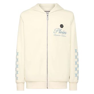 Philipp Plein Kapuzen-Sweatjacke - - Sweatshirts & Hoodies - Herren - Beige - 4XL