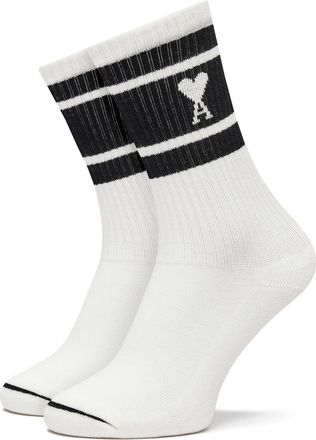 Ami Lange Socken AMI Paris USC001.AW0015 Weiß