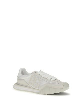Dolce & Gabbana Mens Dg Athletic Sneakers Bianco-Panna Bianco/panna