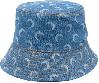 Marine Serre bob à imprimé Moon - Bleu