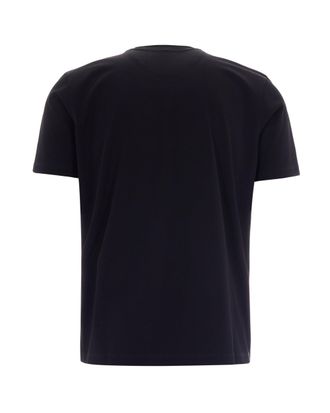 Paul & Shark Mens T-Shirt Jersey Shark Embroidery Black Cotton T-Shirts And Polos