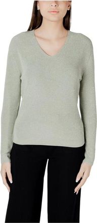 Street One Femme, Pulls, Vert, Taille: 38 FR Pull Lurex Col V