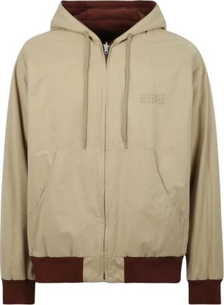 Maison Margiela Veste &agrave; capuche r&eacute;versible - Homme - Sweatshirts et sweats &agrave; capuche - Beige - Taille: L