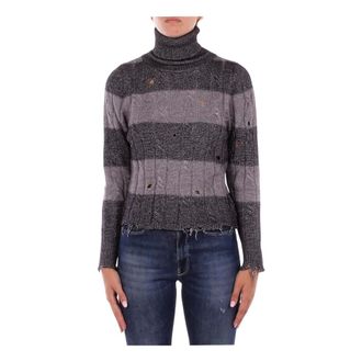 SOLOTRE Femme, Pulls, Multicolore, Taille: 42 FR M3F0031 Pull &agrave; col roul&eacute;