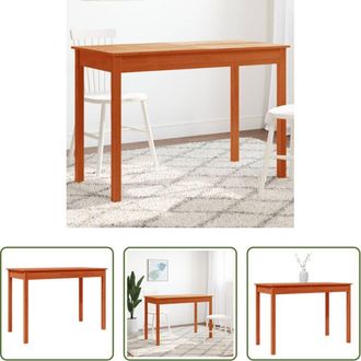 vidaXL vidaXL Kiefer Tisch - Esstisch Wachsbraun 110x55x75 cm Massivholz Kiefer