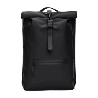 Rains Rolltop-Rucksack - - Bags - Herren - Schwarzk - ONE SIZE