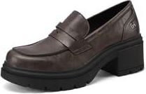 Queen Helena Mocassins à talons larges français décontractés élégants pour femme X33-80, marron, 36 EU