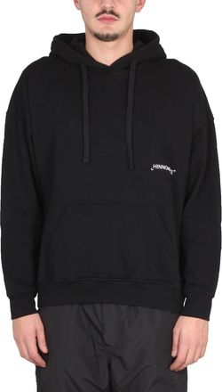 Hinnominate Logo-Embroidered Hoodie - Black