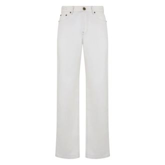 Moorer Damen, Jeans, Wei&szlig;, W27Gr&ouml;&szlig;e