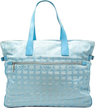 Chanel Shopper - New Travel Line Nylon Tote - Gr. unisize - in Blau - für Damen