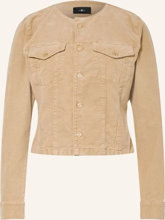 7 For All Mankind Cordjacke Vicky beige
