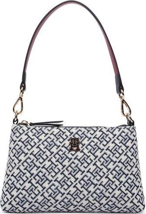 Tommy Hilfiger Handtasche Th Jacquard Mini Shoulder Bag AW0AW19006 Blau