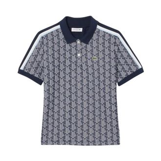 Lacoste Femme, Tops, Multicolore, Taille: 42 FR Polo ajust&eacute; en jacquard avec monogramme