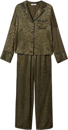 Twin-Set Mannish Pyjama aus Jacquard - Gr&uuml;n