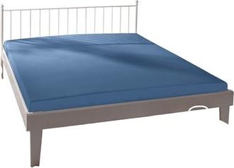 Bassetti Spannbettlaken Uni B1/831 Oltremare Baumwolle/Elastan, Maße: 180cm x 200cm, 200cm x 220cm, 9260573